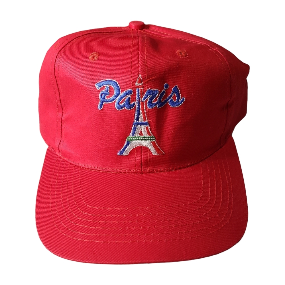 Vintage Paris France Hat Eiffel Tower Cap Retro Europ… - Gem